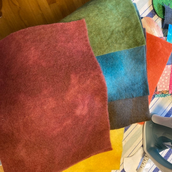Hand Dyed 100% Wool Felt 9"x12" Sheets - You Choose Colors - Etsy