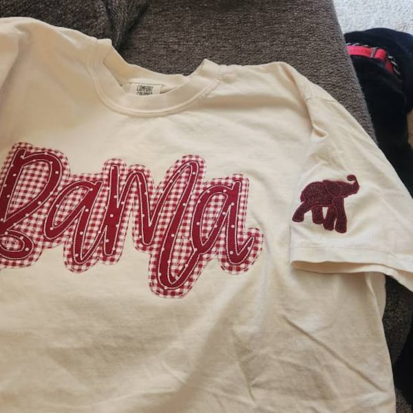 Bama Embroidered Sweatshirt & Tshirt || Alabama Crimson Tide || College ...