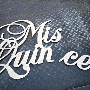 Personalized Couples Name Sign Version 2, name1 & Name2 3 Pieces ...