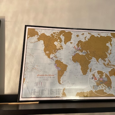 Scratch the World® Travel Edition Map Print Home, Gift for Him, Gift ...