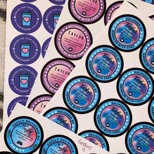 Custom Delivery Stickers for Gig Workers of Doordash Uber | Etsy