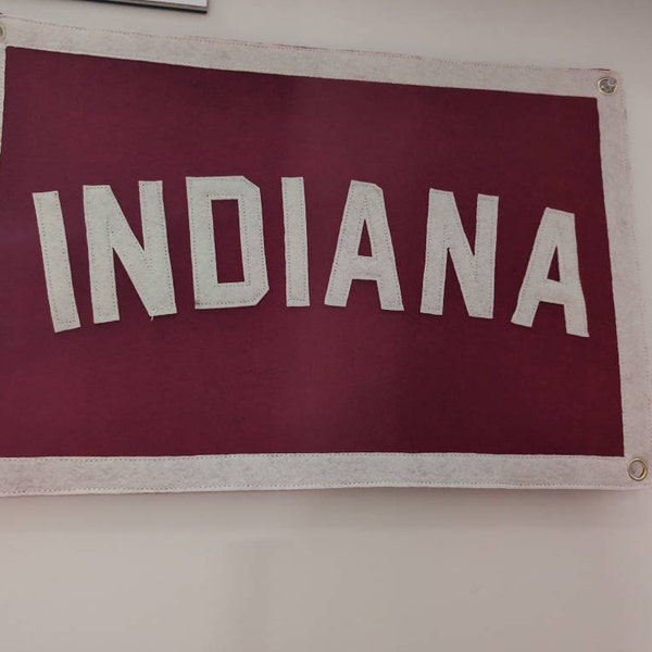 Vintage Inspired Wisconsin Wall Pennant - Etsy