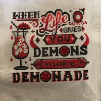 When Life Gives You Demons Make Demonade Occult Cross Stitch - Etsy ...