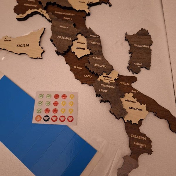 Wooden India Map Wall Art With Pins New Delhi Travel Souvenir 3D Home ...