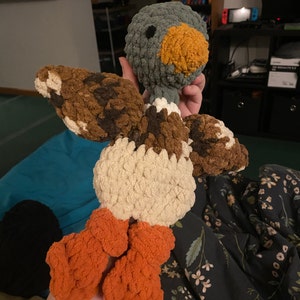 MINI Duke Duck Knotted Lovey Crochet Duck PATTERN - Etsy
