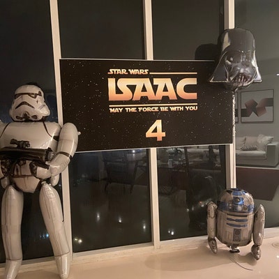 Star Wars Backdrop Banner, Star Wars Birthday Party, Party Decoration ...