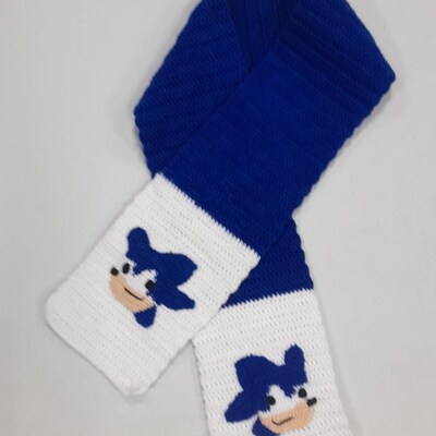 Crochet Sonic, Applique Pattern free Scarf Pattern ,sonic Ornaments - Etsy
