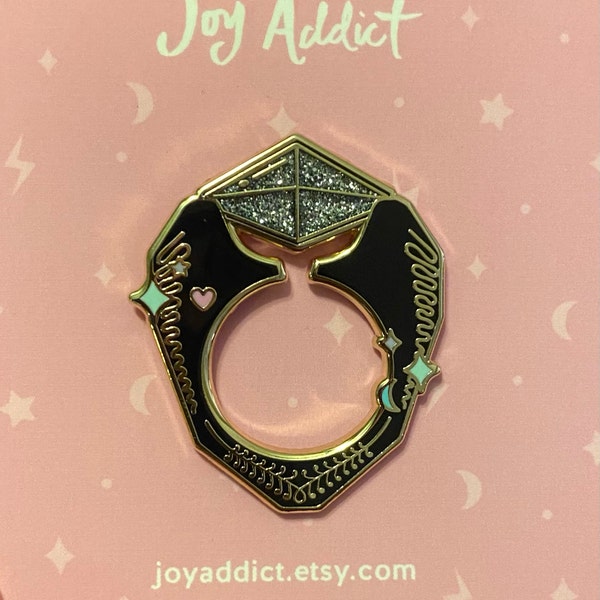 The Ring Enamel Pin - Magic Enamel Pin - Wizard Pin - Book Lover Pin ...