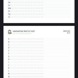 Tall Handwriting Practice Sheets, Printable Handwriting Worksheets ...