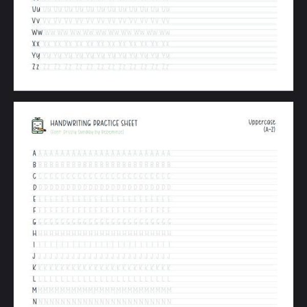 Neat Handwriting Practice Sheets, Printable Handwriting Worksheets ...