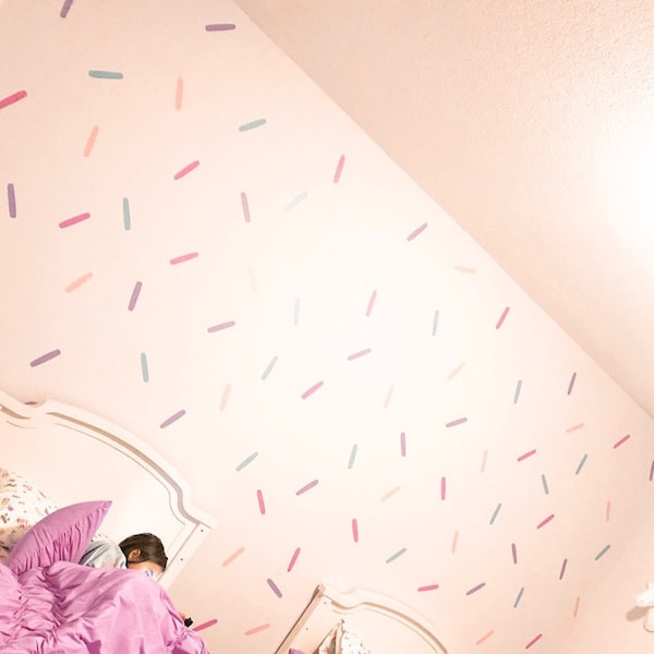 Sprinkle Wall Decals - Confetti Wall Decal Set, Vinyl Wall Decals, Wall ...