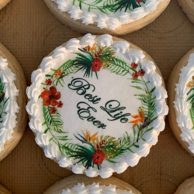 Palm Tree Cookies Plant Cookies Birthday Cookies Sugar - Etsy