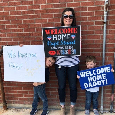 Welcome Home Wife Spouse Husband Sign Template Kisses - Etsy