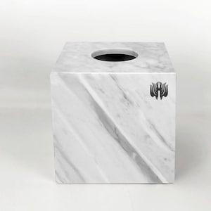 Natural Marble Trinket Box With Gold Cover, Cotton Box , Marble Box ...