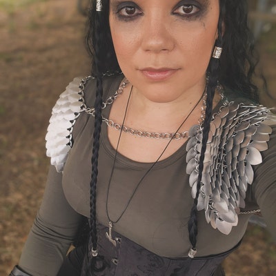 Viking Princess Scalemail Dragon Queen Chainmail Bikini Top Harness ONE ...