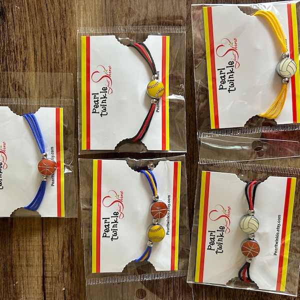 Customized Team Sports Bracelet Wristband With Number, Adjustable ...