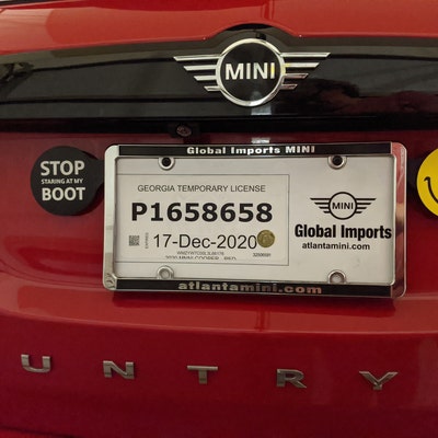 Double Grille Badge Holder for MINI Cooper License Plate - Etsy
