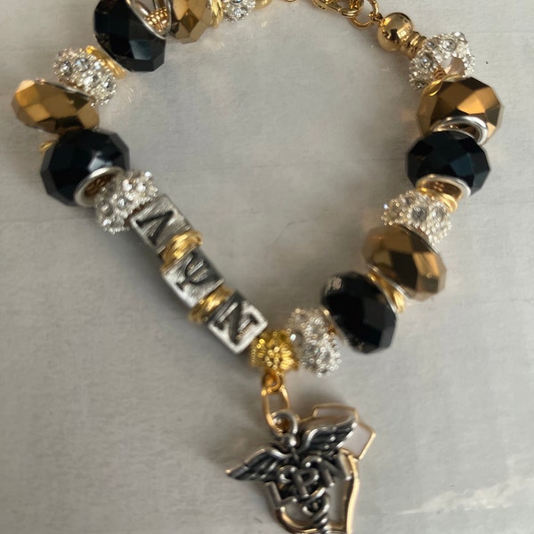 Lambda Psi Nu Nursing Sorority European Style Bracelet - Etsy