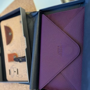 Hand Crafted Top Grain Leather Envelope Clutch Wallet, RFID Blocking ...