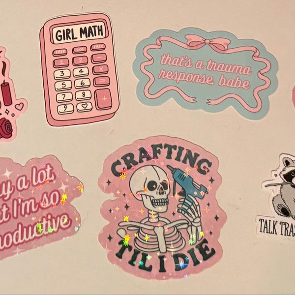 Girl Math Sticker / Tiktok Sticker / Stanley Cup Sticker / Kindle ...