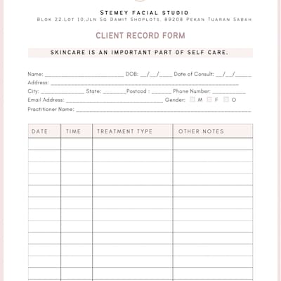 Body Measurement Form Client Body Measurement Intake Canva Templates ...