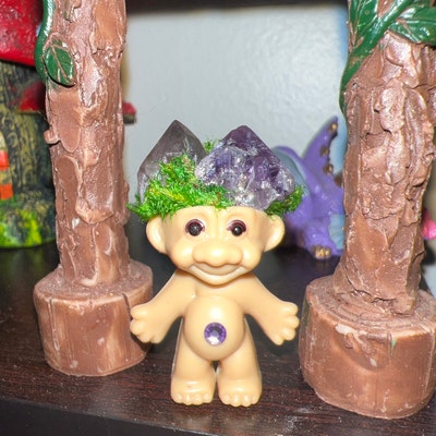 Mini Angel Aura Quartz Troll Crystal Troll Crystal Decor Crystal ...