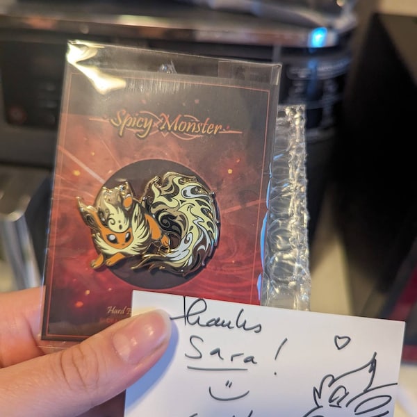 Spicy Monster Hard Enamel Pin - Etsy