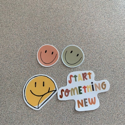 Mini Smiley Face Stickers - Etsy