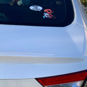 Starwars Baby Vader, Baby on Board Bumper Sticker, Adorable Darth Vader ...