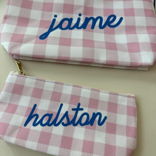 Custom School Supply Bag With Name on Zipper Pouch for School ...