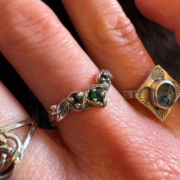 Dark Fairytale Inspired Engagement Ring, Vintage Fantasy Magic Wedding ...