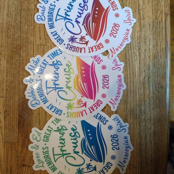 Personalized Cruise Door Magnet Family Names Vacation Cruise Squad ...