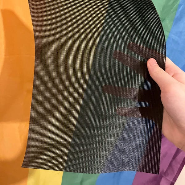 8x10.5in Eye Mesh Durable Black High Visibility Paintable Printable ...