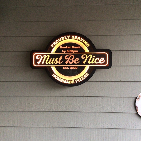 Custom Open Bar Led Wall Sign Neon Like - Color Changing Remote Control ...