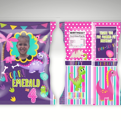 Dinosaur Clipart & Digital Paper, Girl Dinosaurs Clipart, Pink Dinosaur ...