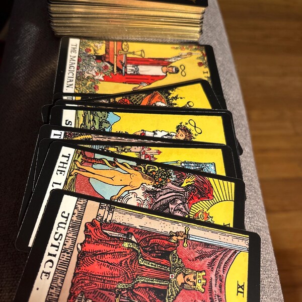 Mini Tarot Deck With Guidebook | Mini Tarot Cards With Full Rider Waite Set | Pocket Tarot Deck ...