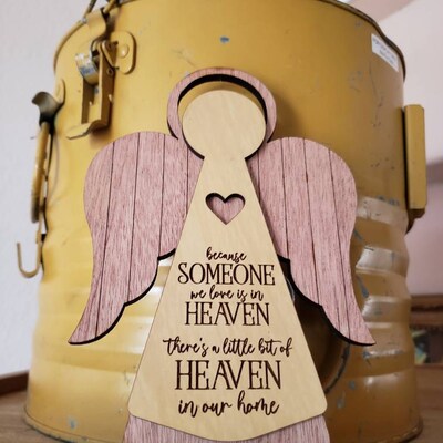 Memorial Angel SVG, Laser Cut Angel, Laser Cut File, Glowforge File ...