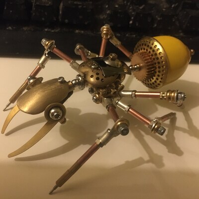 Steampunk Mechanical Spider All-metal Handmade Creative Small Crafts ...