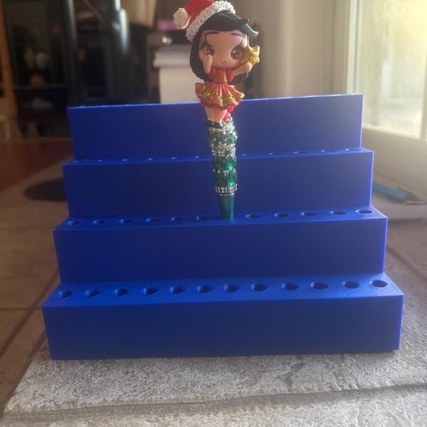 Pen Display 3D Printed Stair Step Beaded Pen Display - Etsy