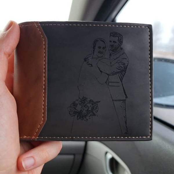 Personalized Picture Wallets for Men, Custom Photo Engraved Wallet ...
