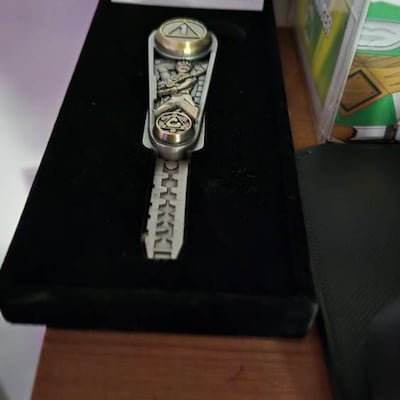Time Traveler Quantum Fire Red Badge Metal Prop Concept Time Ranger ...