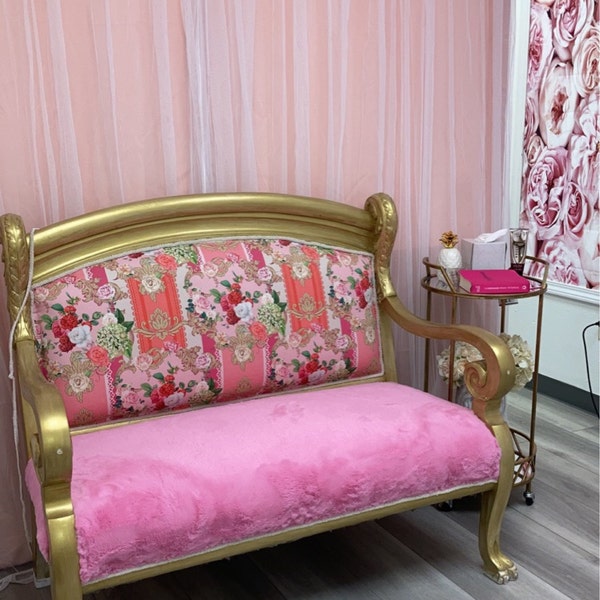 Pink Rococo Fabric - Romance by Susie B Designs - French Elaborate ...