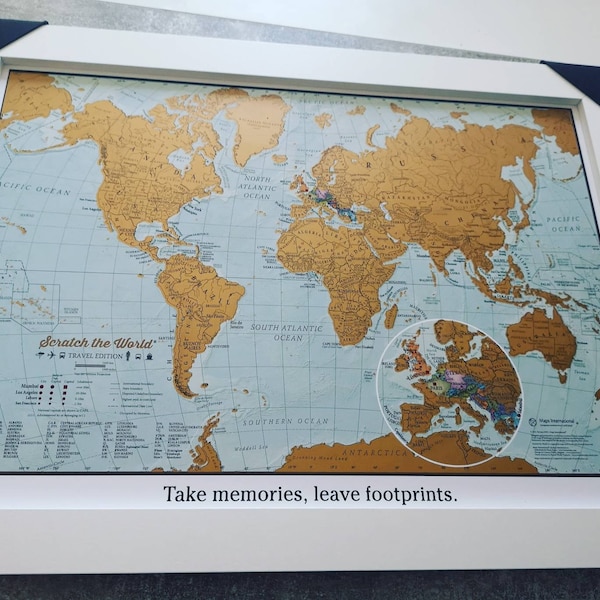 Personalised Scratch the World® Travel Edition Map Print - Home, Gift ...