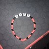 Liverpool Football Team Clay Bead Bracelet in Red and White With Gold ...