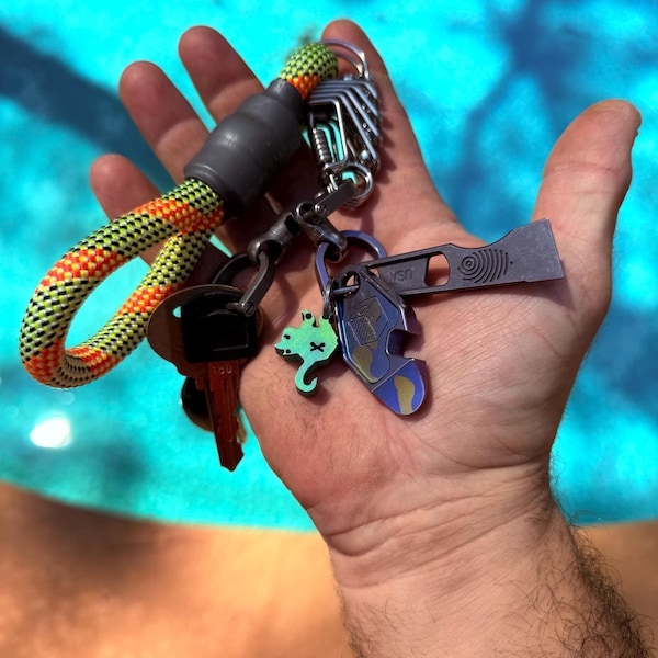 Climbing Rope Keychains and Lanyards - Handmade, Brand Name Climbing ...