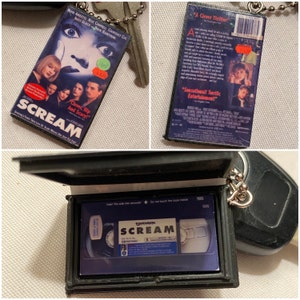Scream Classic Horror Vhs Dvd Bluray Movie Keychain - Etsy
