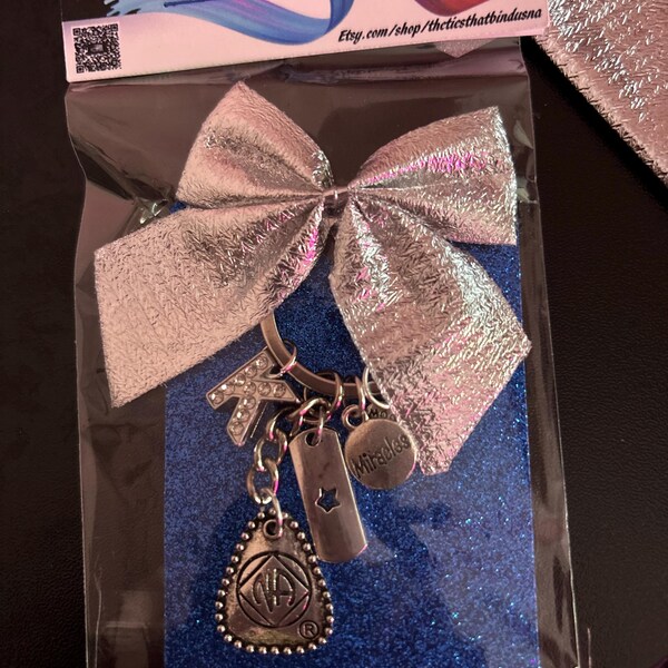 NA Narcotics Anonymous 6 Months Blue & GLITTER Keytag! Key Tag Free ...