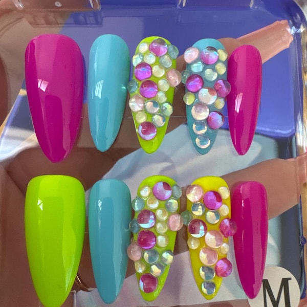 Blind Nail Box, Two/three Sets of Press-on Nails, Mystery Box, Gothic ...