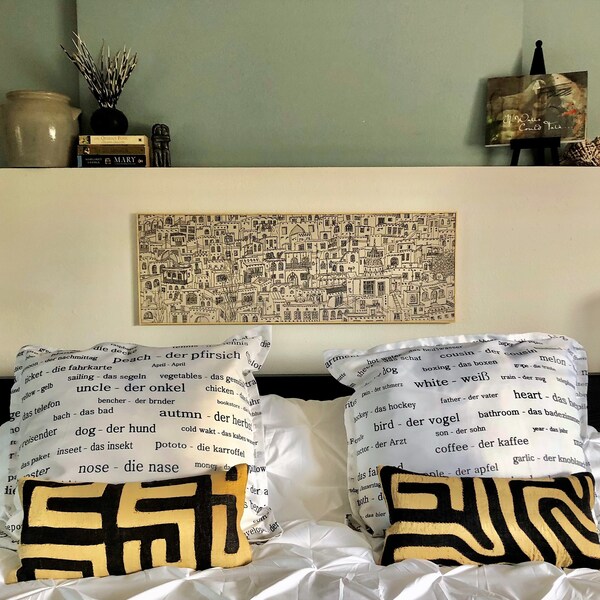 The Persian Bazaar, Line Drawing of Tajrish Bazaar in Tehran With ...