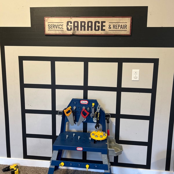 Mechanic Name Garage Wood Sign, Personalized Service & Repair Car Lover ...